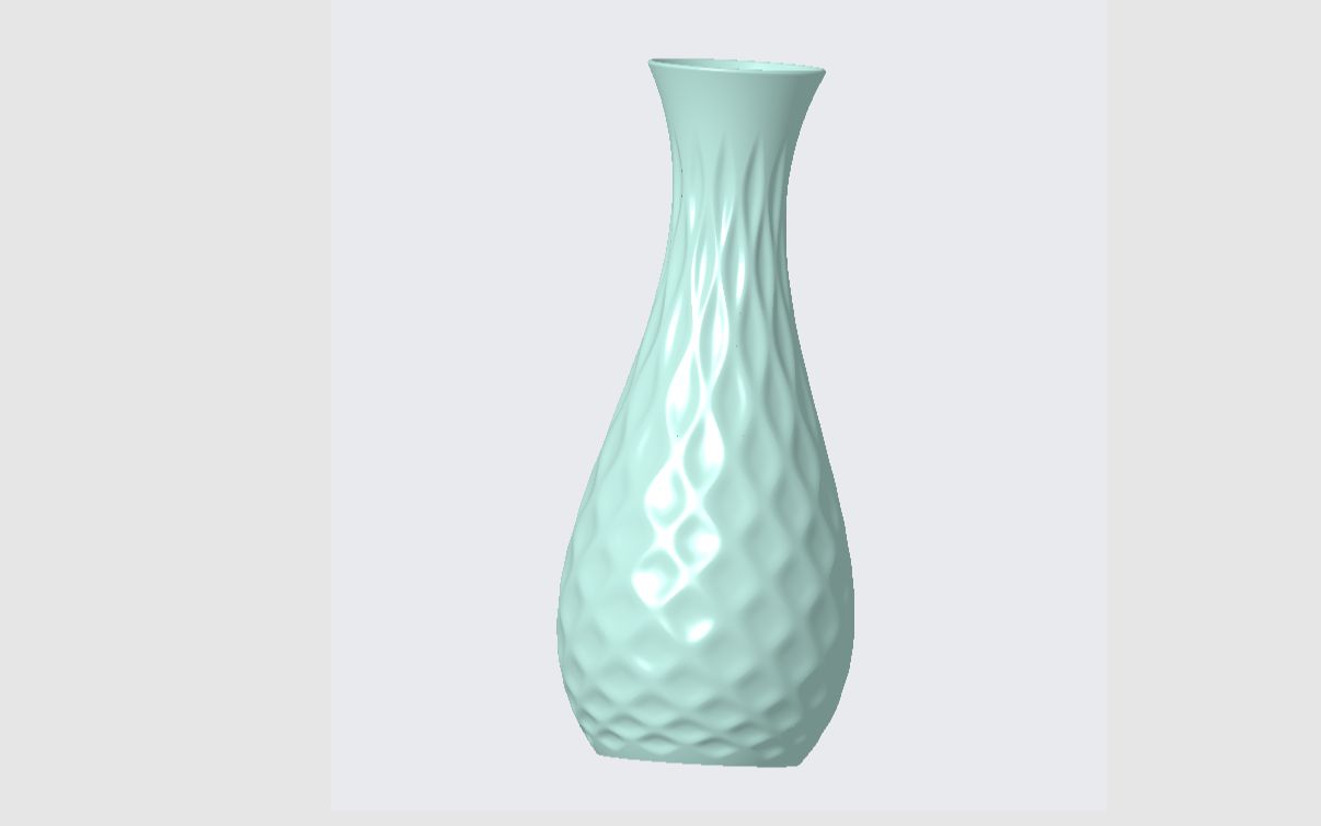 Creo/proe纹理花瓶 曲面造型建模技巧教学