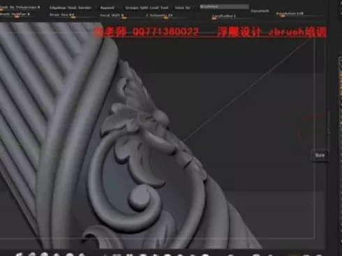 zbrush教程 欧式缠绕罗马柱 精雕教程