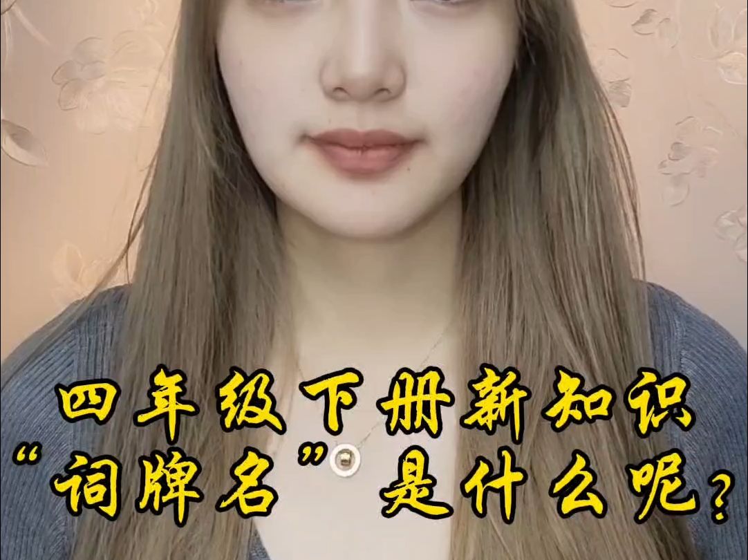 四年级下册新知识“词牌名”是什么呢