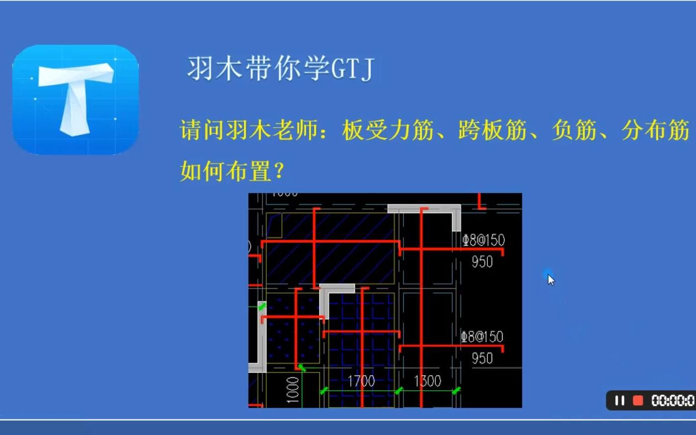 造价答疑第四十八期:板受力筋、跨板筋、负筋、分布筋如何布置