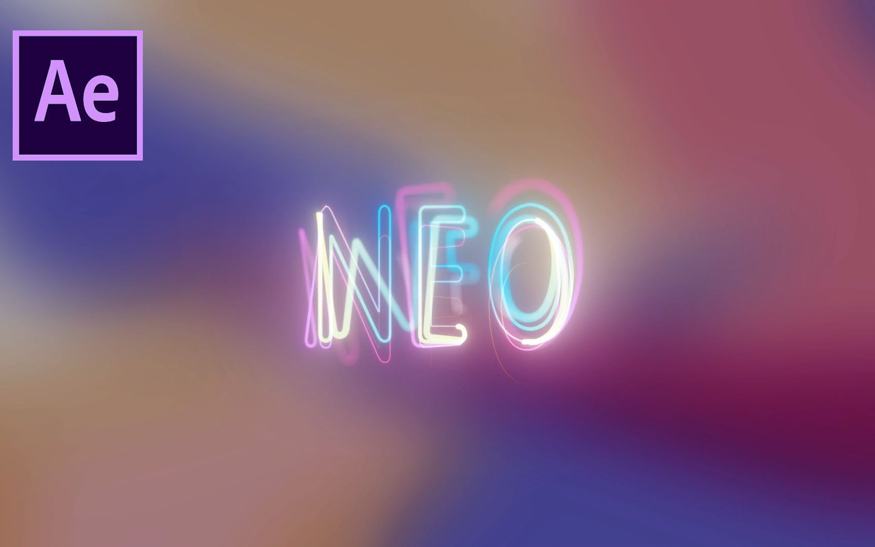 【AE教程】超简单小清新风格的文字线条动画制作 撩妹神器