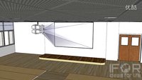 【效果视频】IFOR·某大学多媒体教室3D投影项目