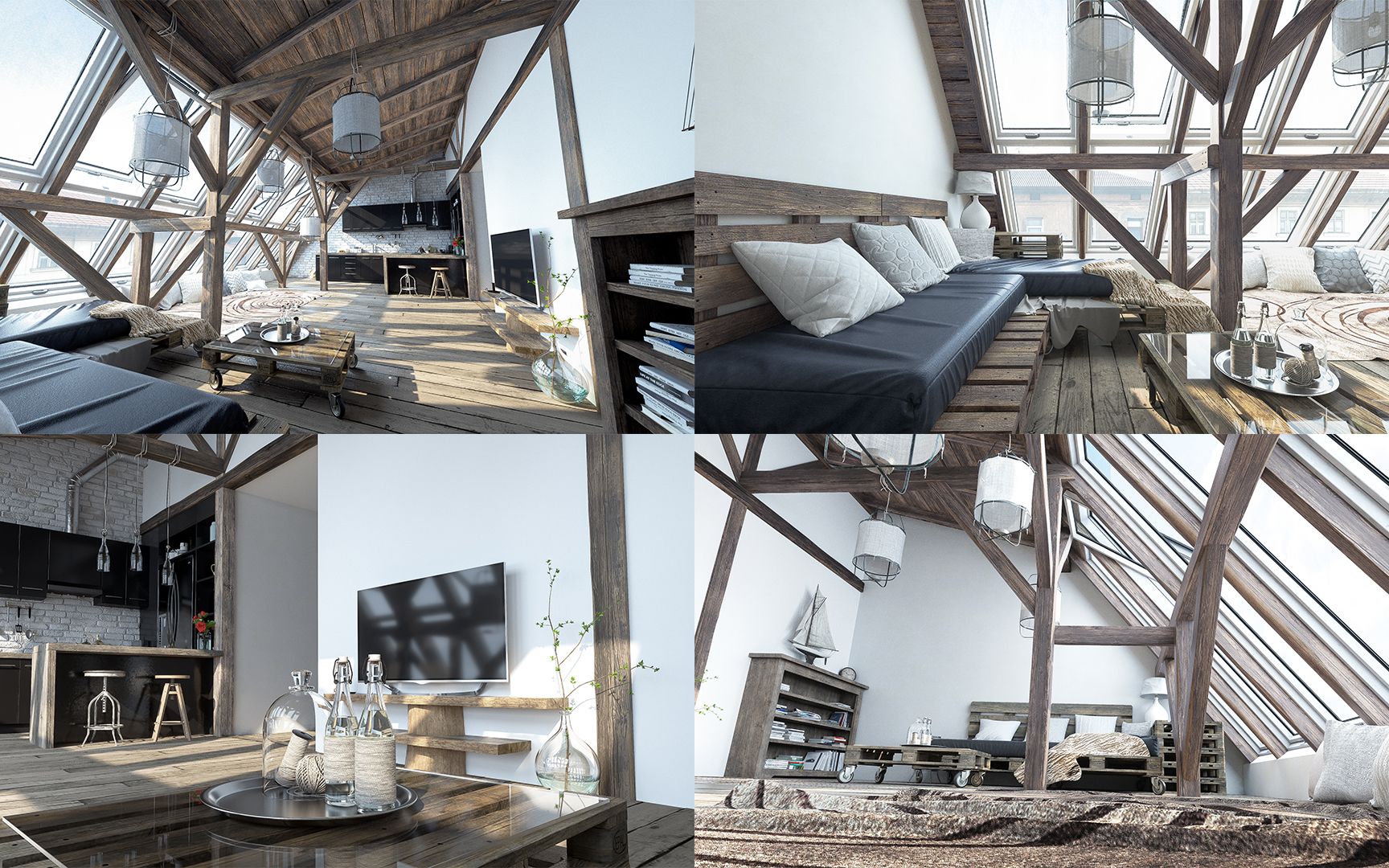 C4D室内测试渲染丨C4D丨个人作品案例