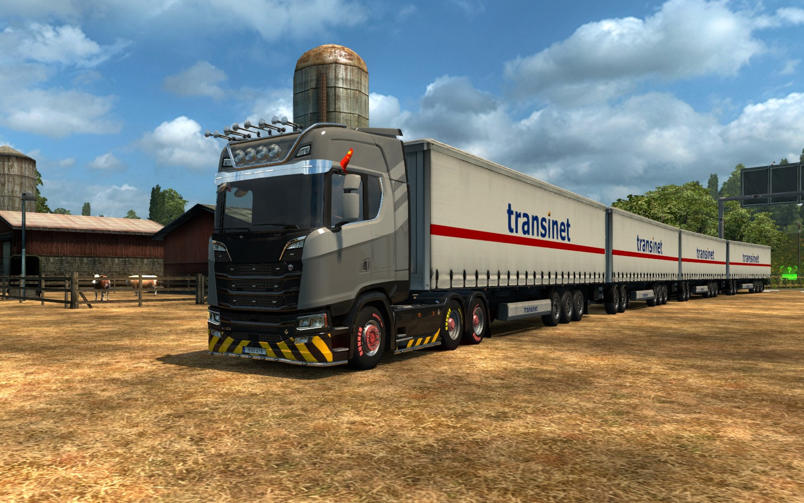 欧洲卡车模拟2-公路火车MOD-挑战蛇形山路