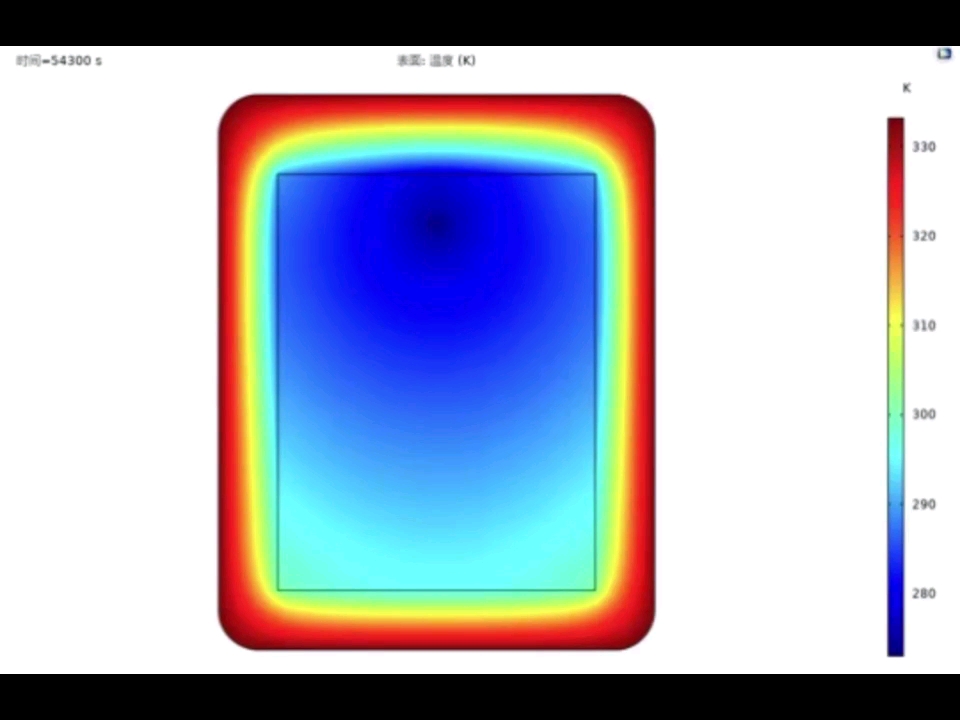 COMSOL冰水相变数值模拟,可以得到流固相变过程。