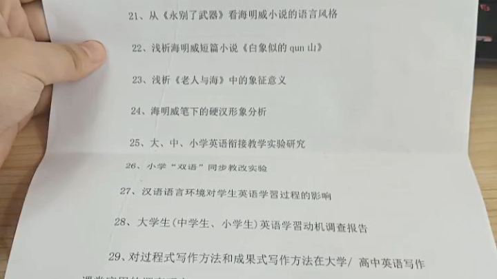 导师:英语专业优秀论文选题ߔ�,拿走用❗