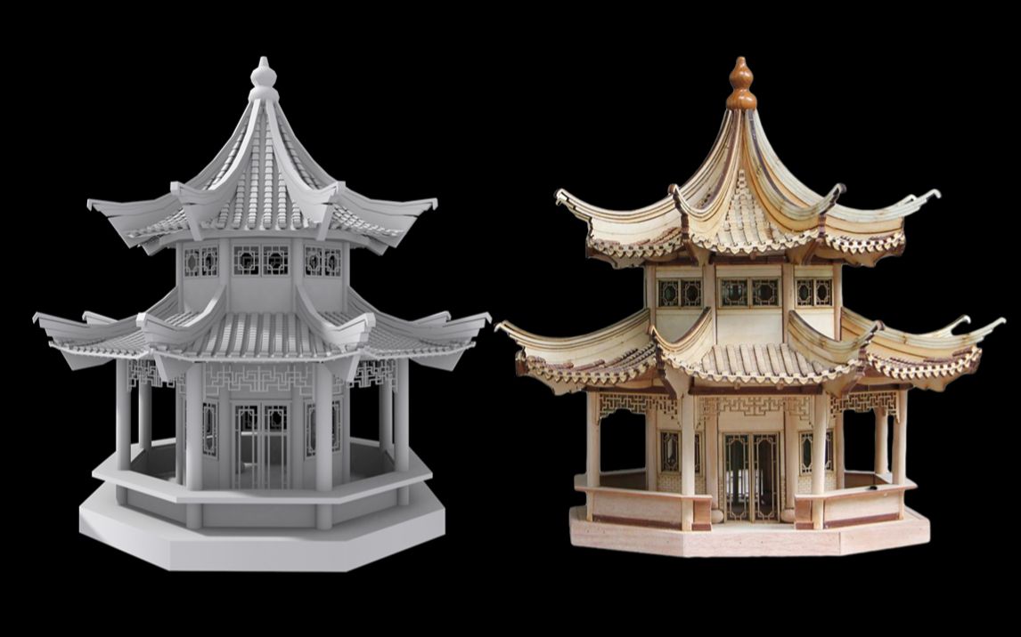 【3dmax建模】从零开始,古建筑场景模型制作,超详细的场景建模教程