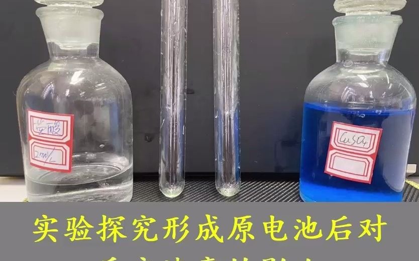 实验探究形成原电池对化学反应速率的影响