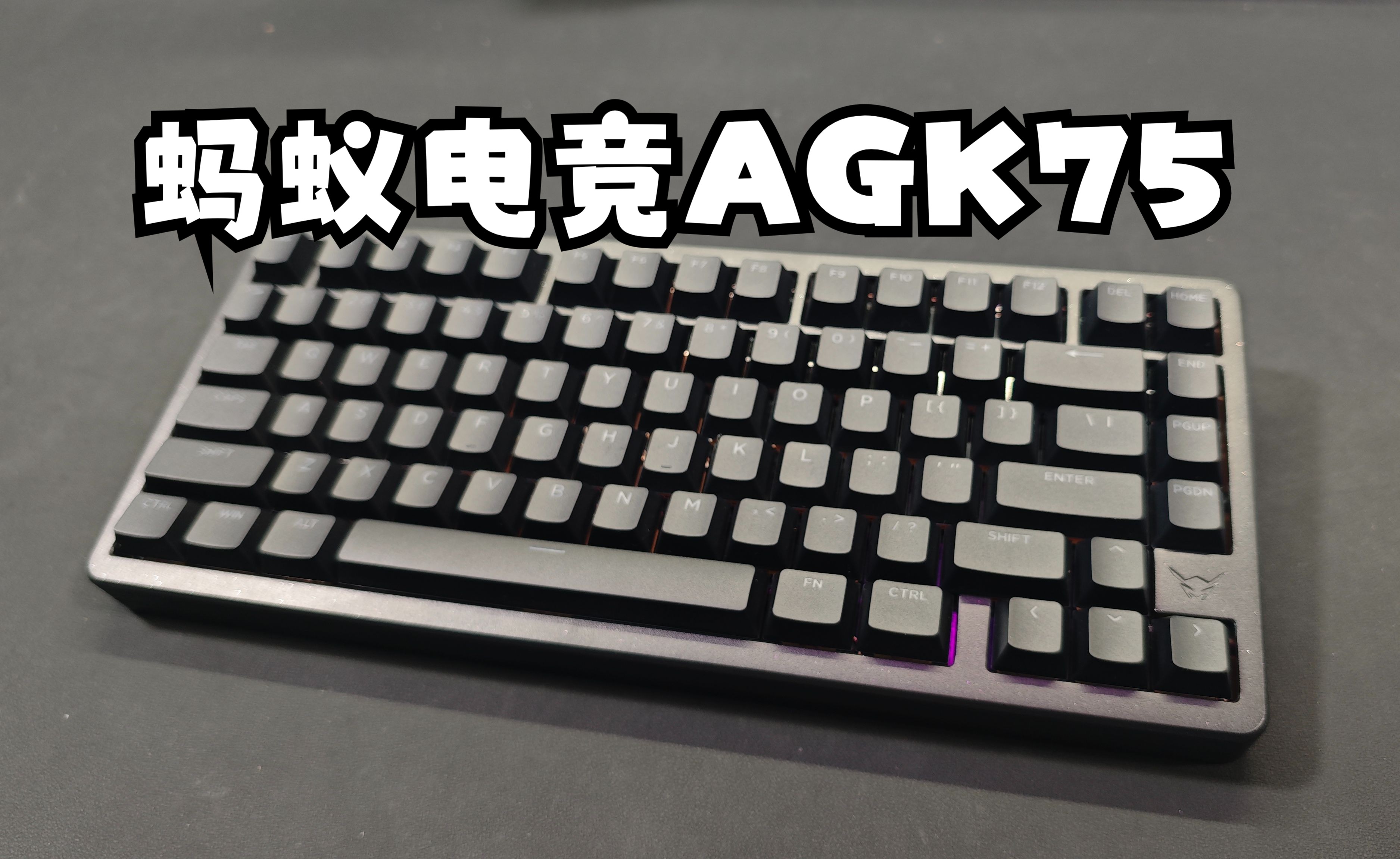 蚂蚁电竞AGK75 三模铝坨坨磁轴键盘 8K回报率 全POM磁轴 防水PCB