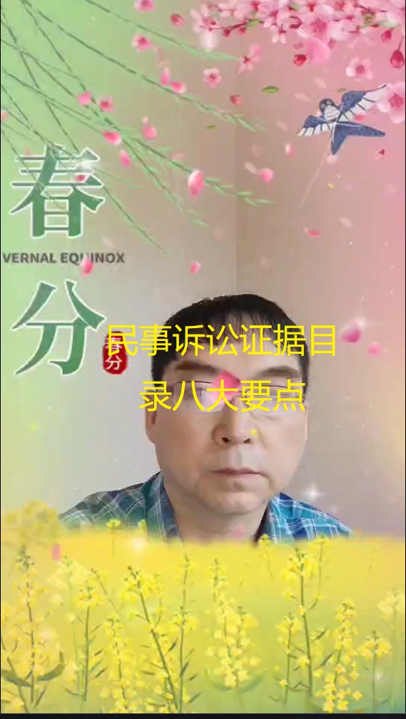 民事诉讼证据目录八大要点