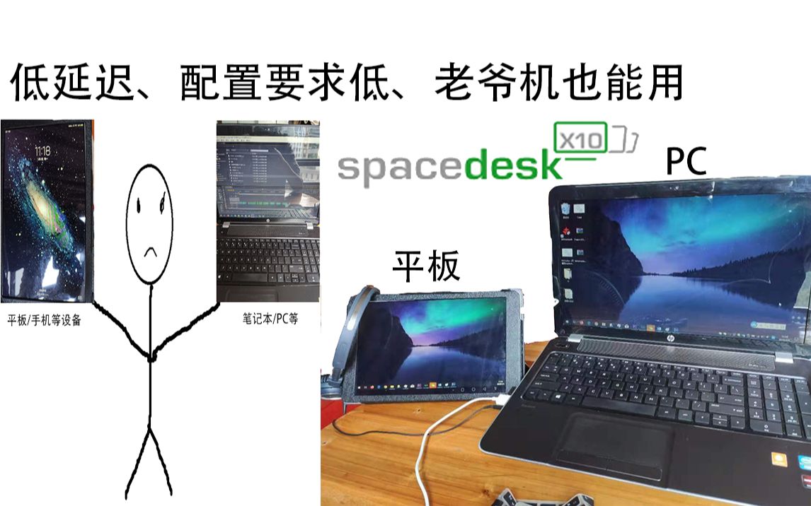 spacedesk教程:低延迟,配置要求低的笔记本副屏幕解决方案,快速将你...