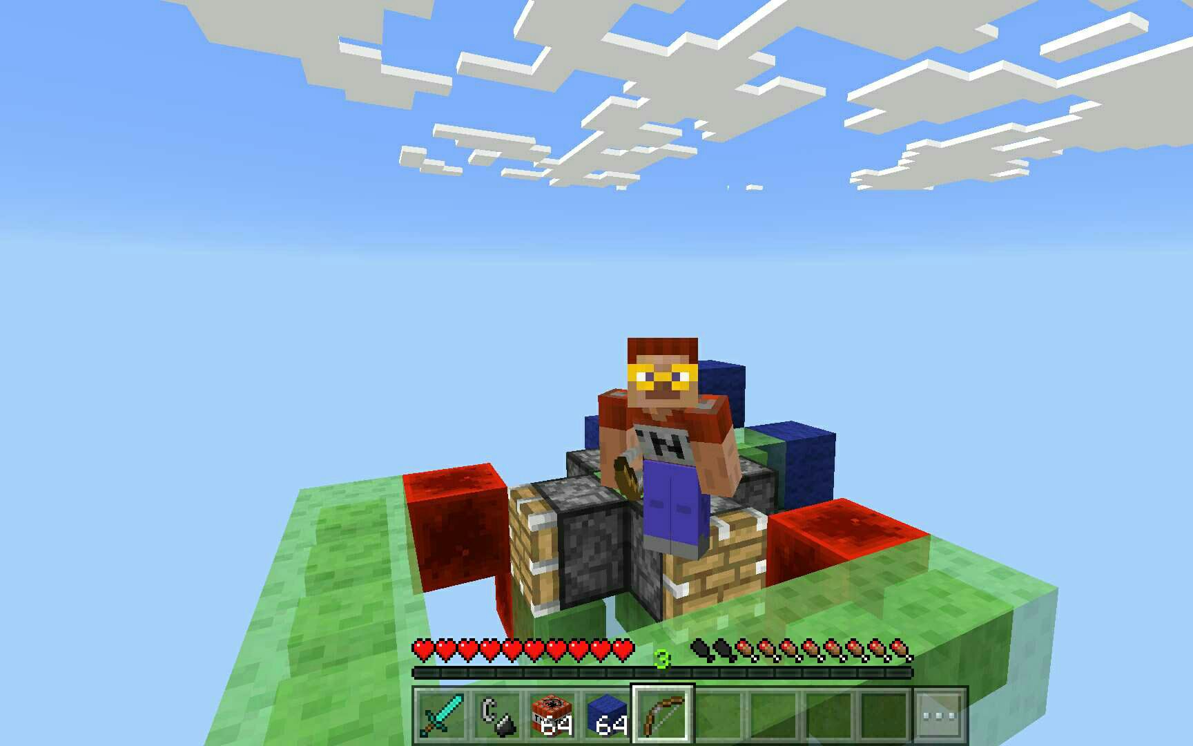 PE版我的世界可拐弯活塞虫