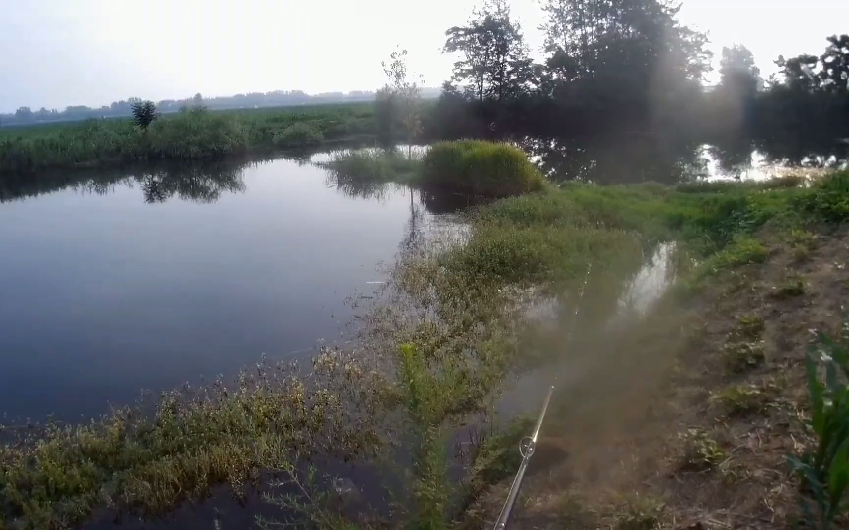 户外野坑雷强路亚黑鱼,假饵软虫就是好用,下去一杆上条大黑鱼