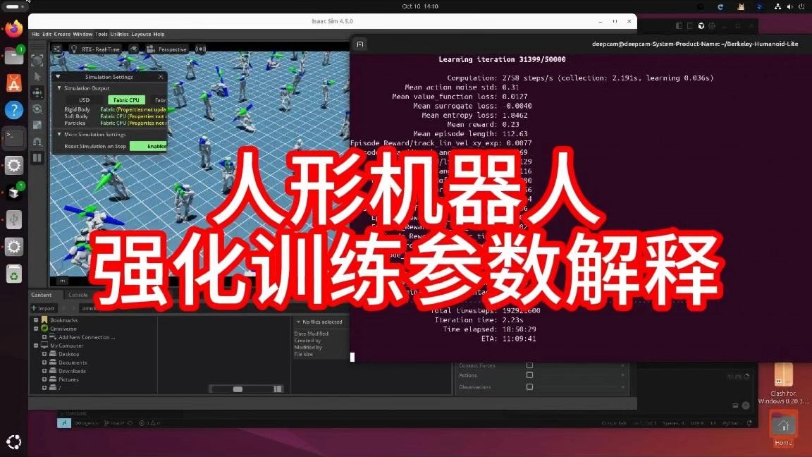 人形机器人强化训练参数解释