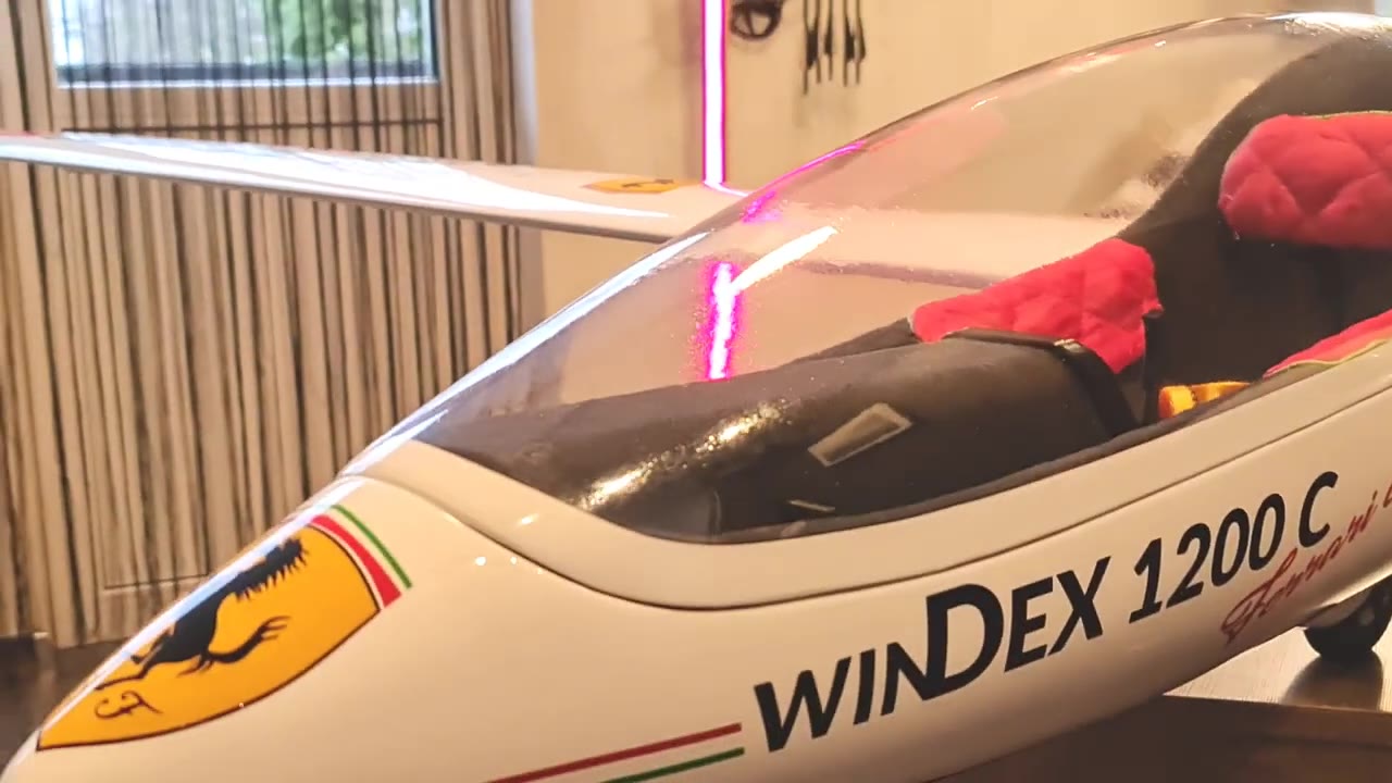 WINDEX 1200 C XL 从头到尾遥控滑翔机打造法拉利版 3D 打印遥控...