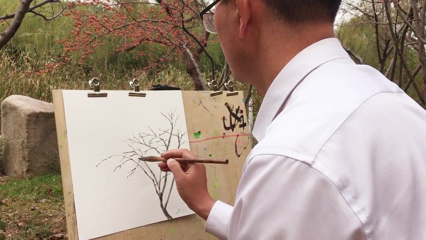 张老师教你画中国画,中国画的基础教学视频