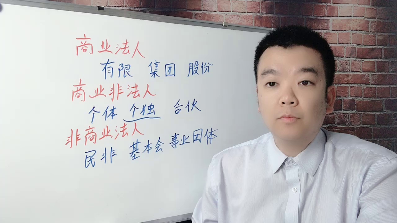 伍琳强:企业三种类型,商业法人,商业非法人,非商业法人