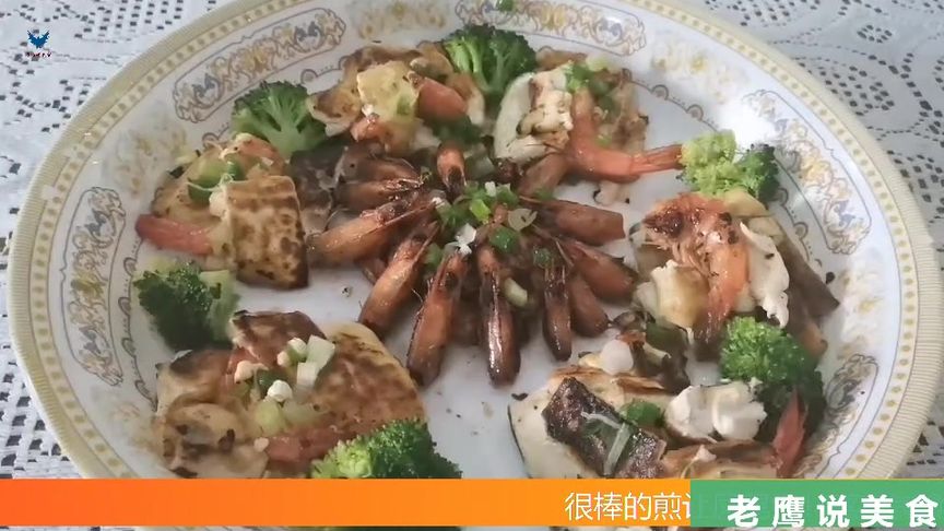 春日美食家:煎让凤尾虾、海虾含有硒对致癌有作用、提高人体免疫