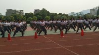 象山丹城第五小学第五届田径运动会开幕式武术操表演