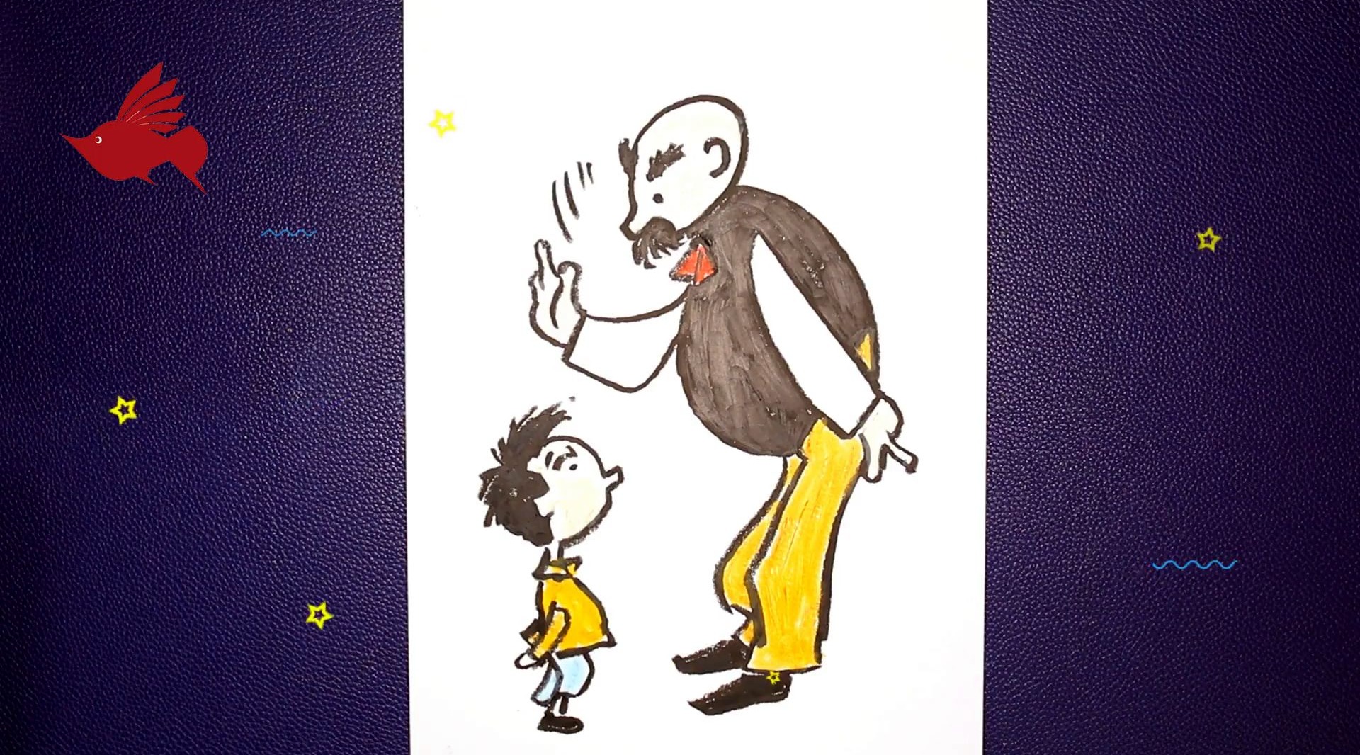看视频学经典,暑假免费的绘画兴趣班,大家一起跟画《父与子》