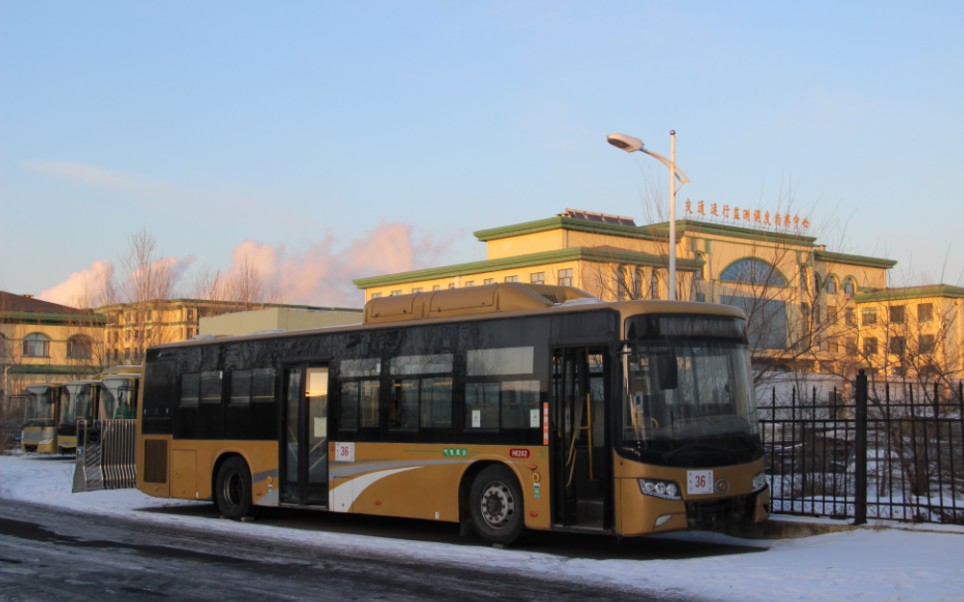 【哈尔滨公交】1080P 公交VLOG part1 哈南综合枢纽 通联HKC6121C...