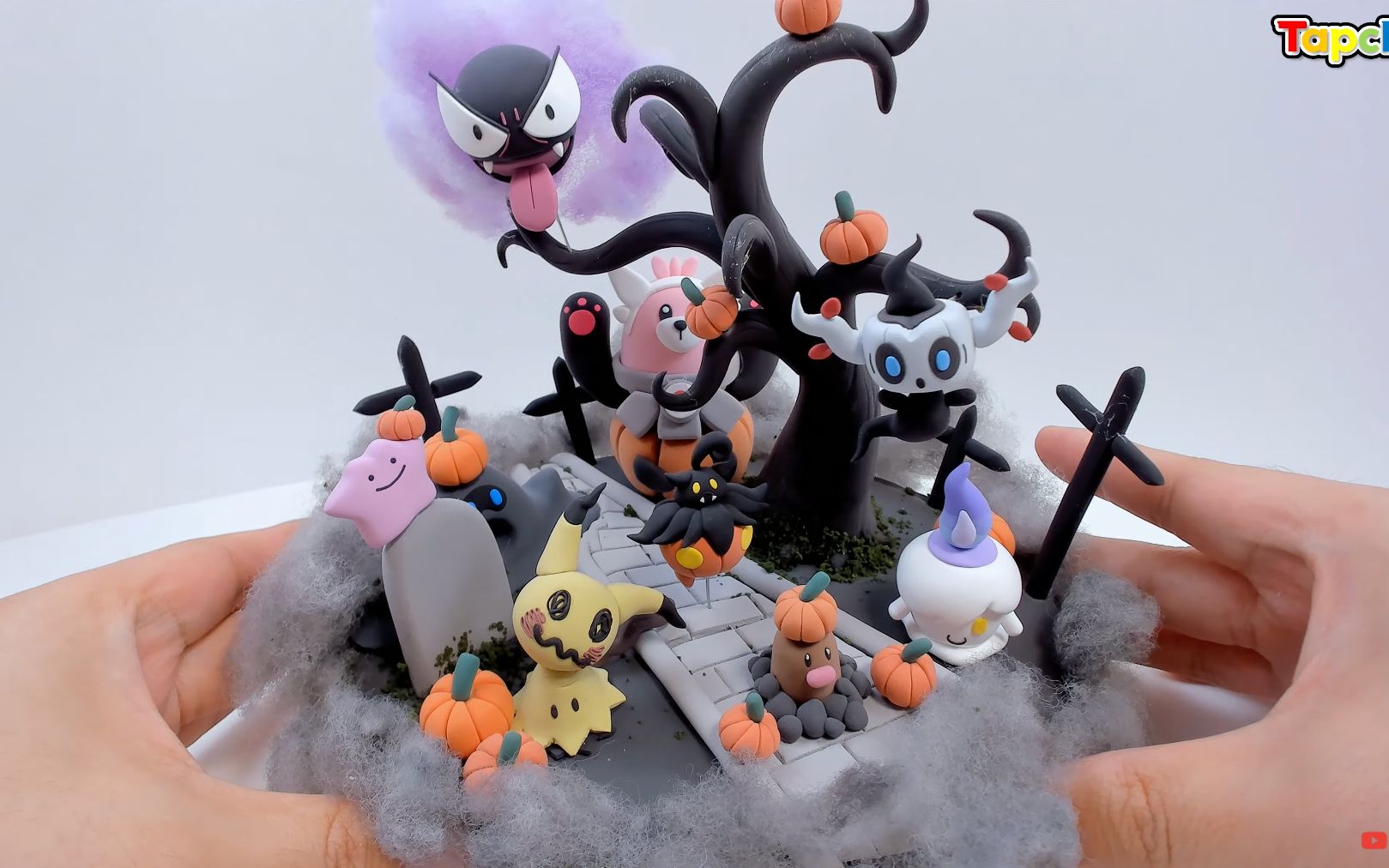 【手工粘土】宝可梦万圣节场景制作