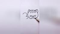 亲子益智:用数字画小猫了