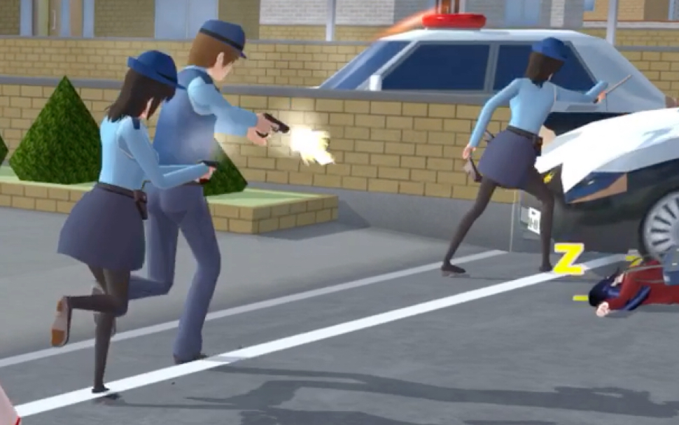 【樱花校园模拟器】警察起内讧