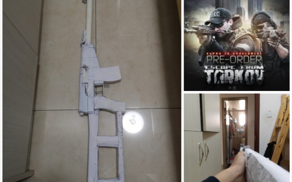 A4纸武器:塔科夫卢布发射器 高仿还原:VSS特种狙击步枪