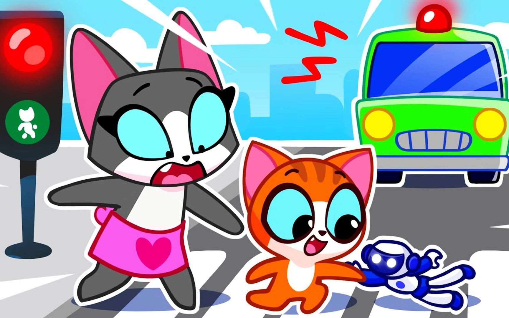 益智动画:遵守交通规则,安全伴你到永远,和利奥一起来学习吧