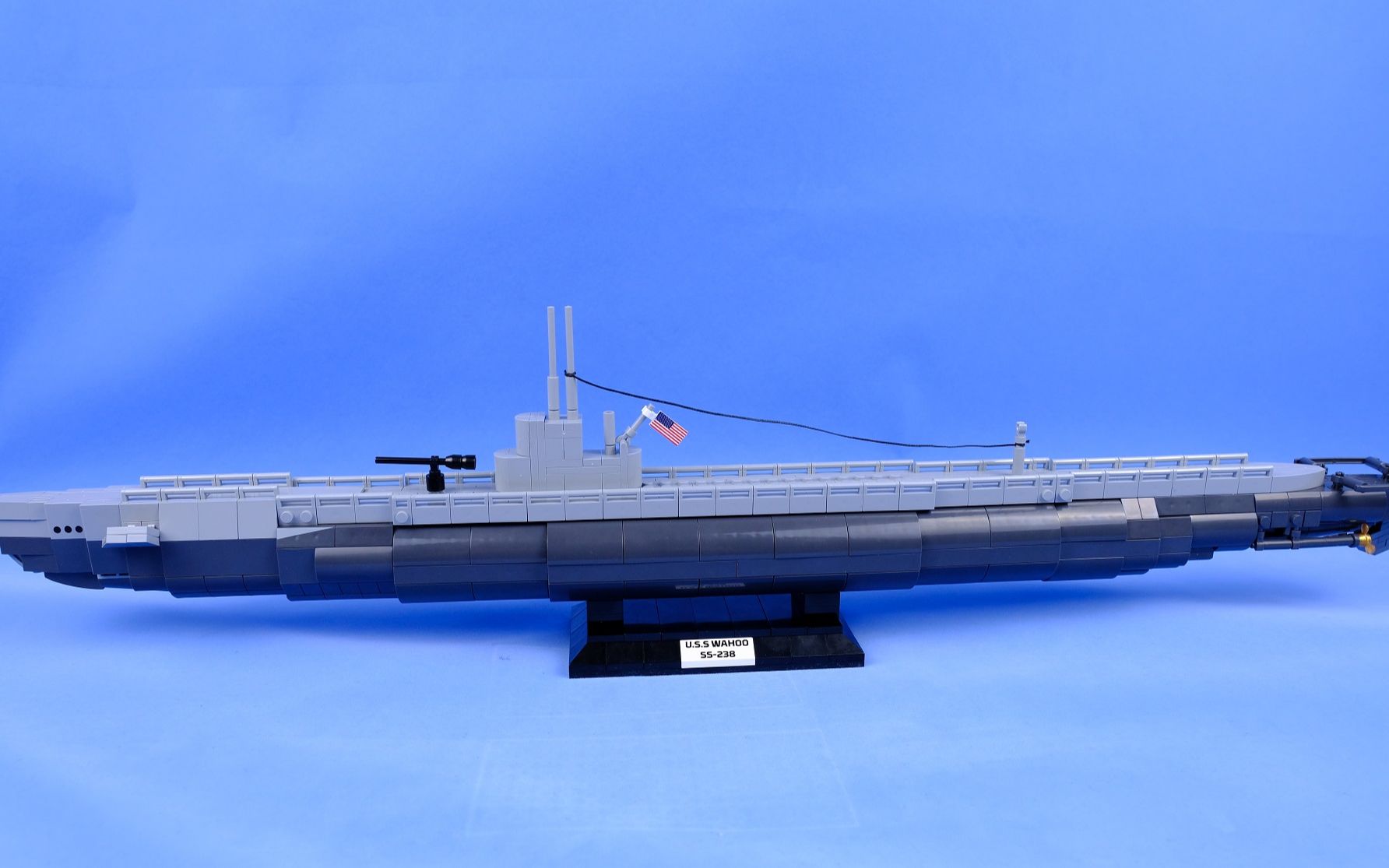 有争议的二战功勋潜艇:COBI积木二战系列4806加托级刺鲅号潜艇评测