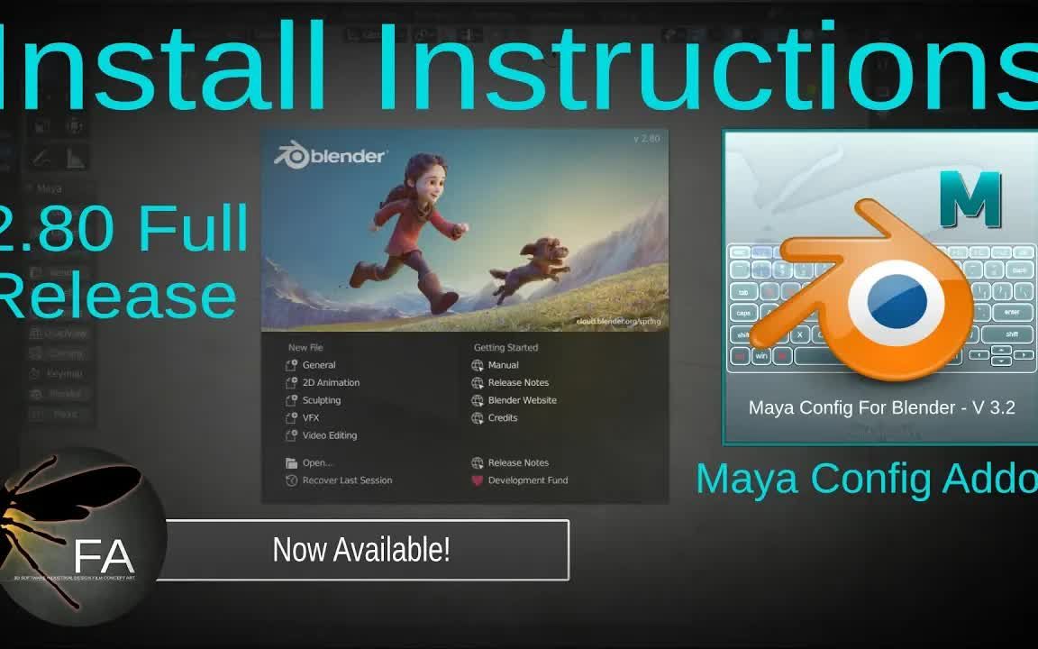 iBlender中文版插件 Maya Config 安装教程 像 Maya 一样配置 设置 ...
