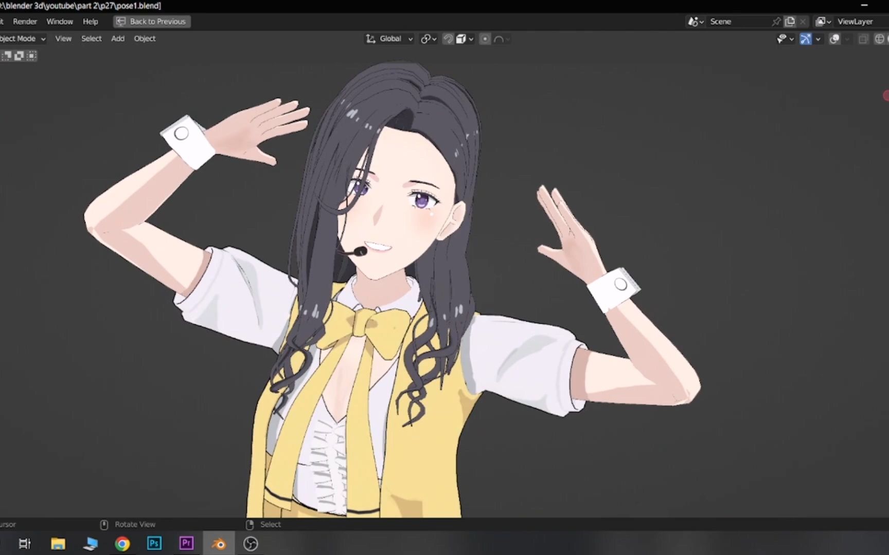Blender 3.3 !制作动漫女性角色!