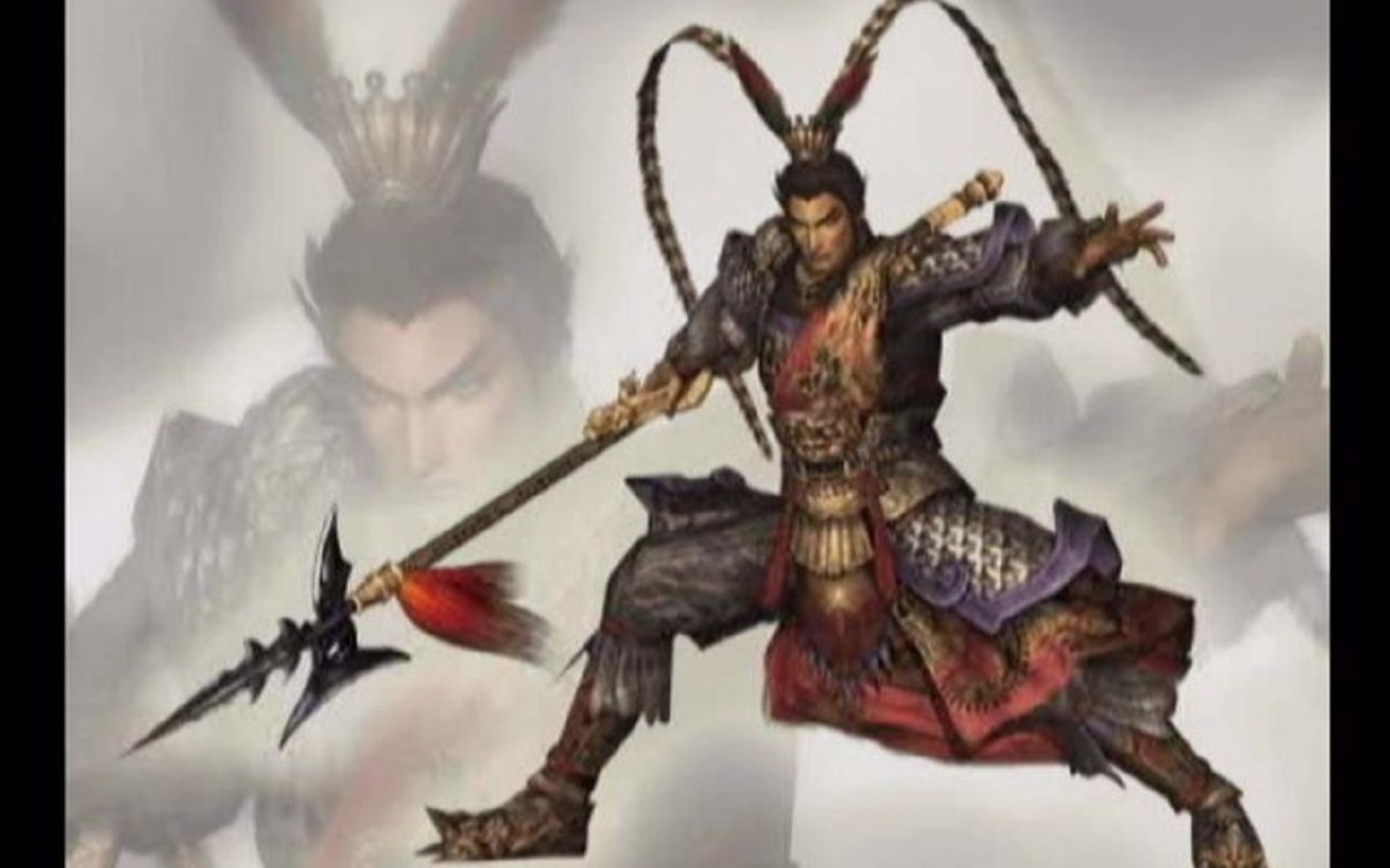 真三国无双4猛将传 吕布 四级武器拿法