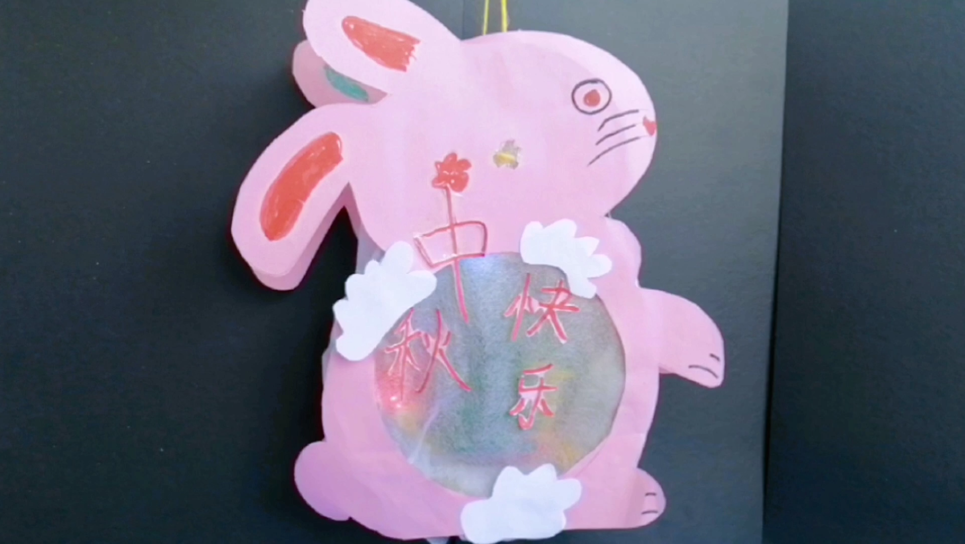 变废为宝,旧纸箱做个中秋节手工小兔子灯笼,孩子超喜欢