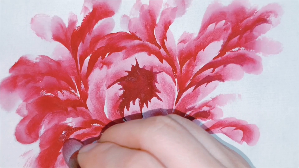 【生活-绘画】国画牡丹怎么画?雅轩教你画牡丹,画法简单好看!快来学...