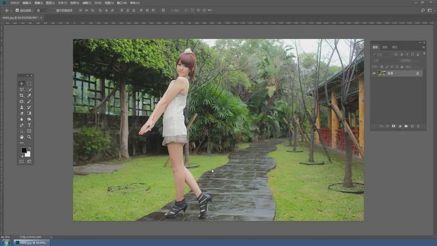 PS 如何给图片添加下雨动态效果-简单几步就能实现