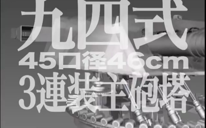 460mm三联装主炮塔结构图(运动演示)