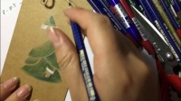 圣诞树贺卡画画部分视频教程