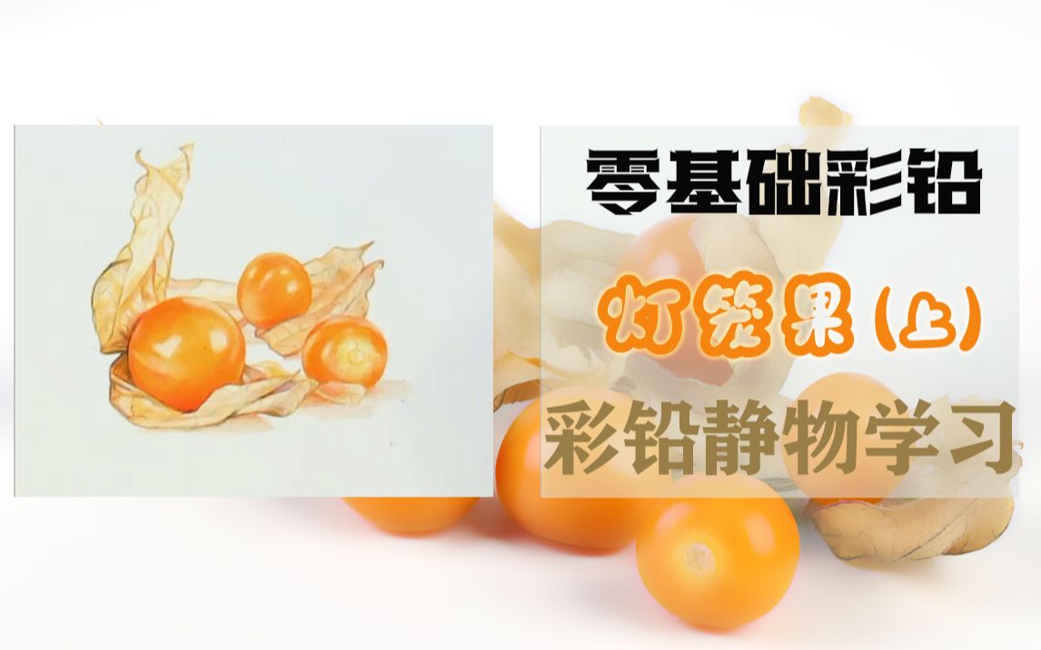 【彩铅入门教程】彩铅基础静物学习