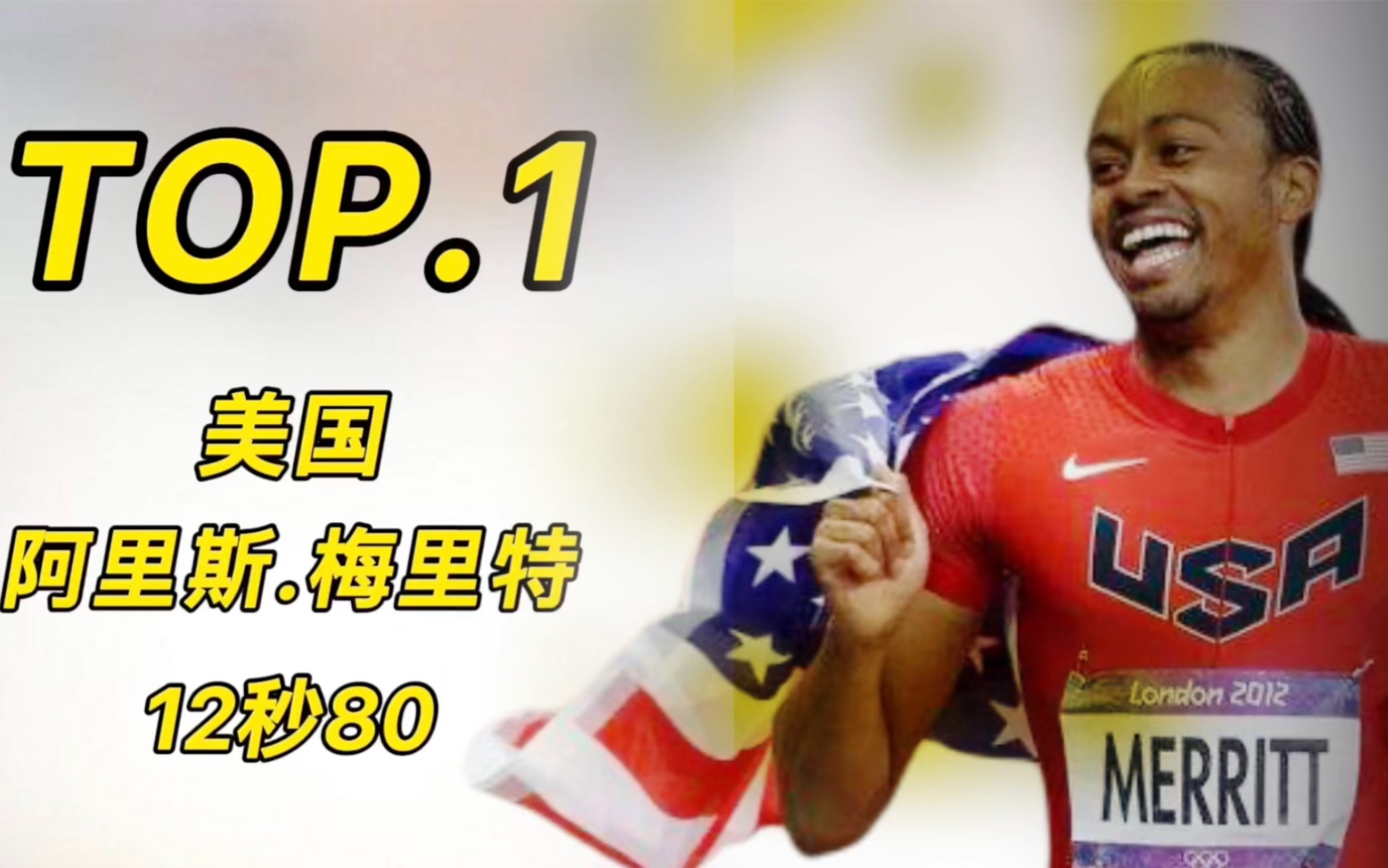 全世界跨栏最快的五个人!第一名,梅里特12秒80