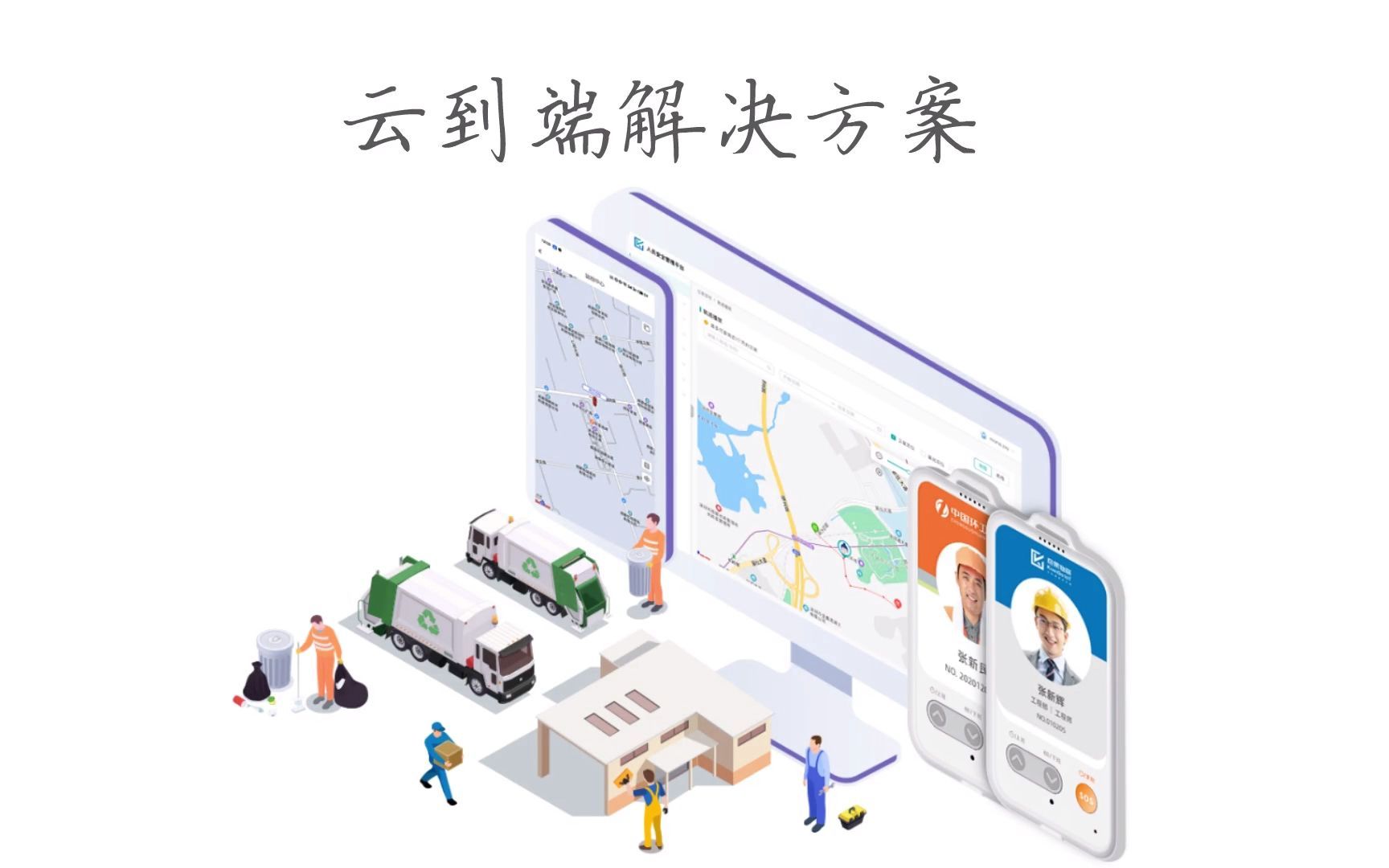 4G全网通电子工牌,环卫工人等外勤人员管理电子工牌