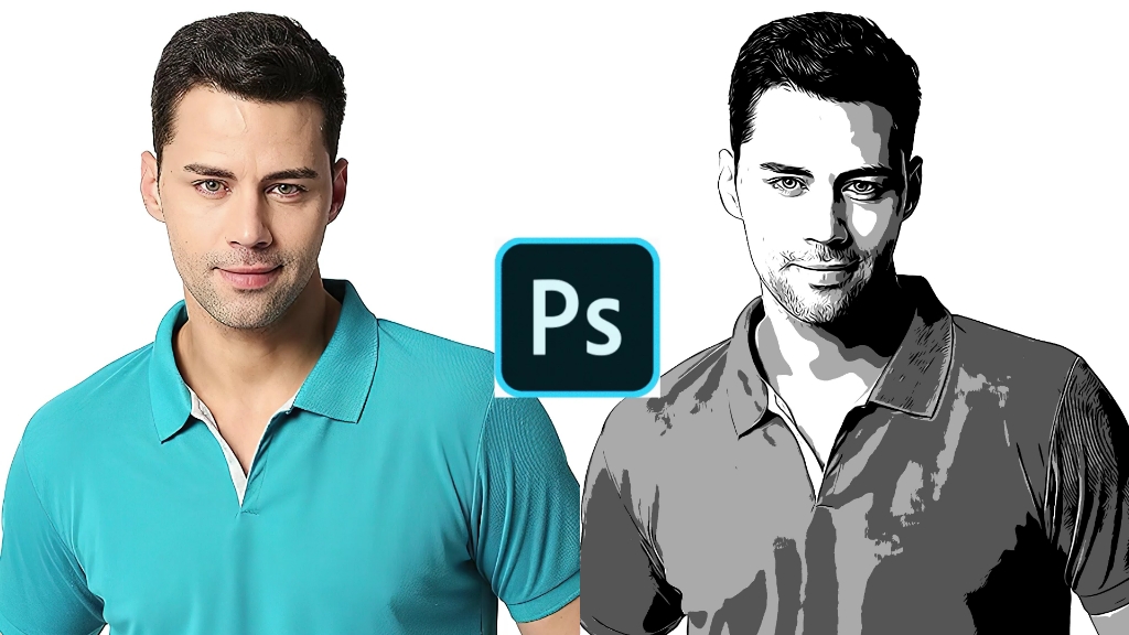 普通图片如何通过ps变化成可超级的矢量图