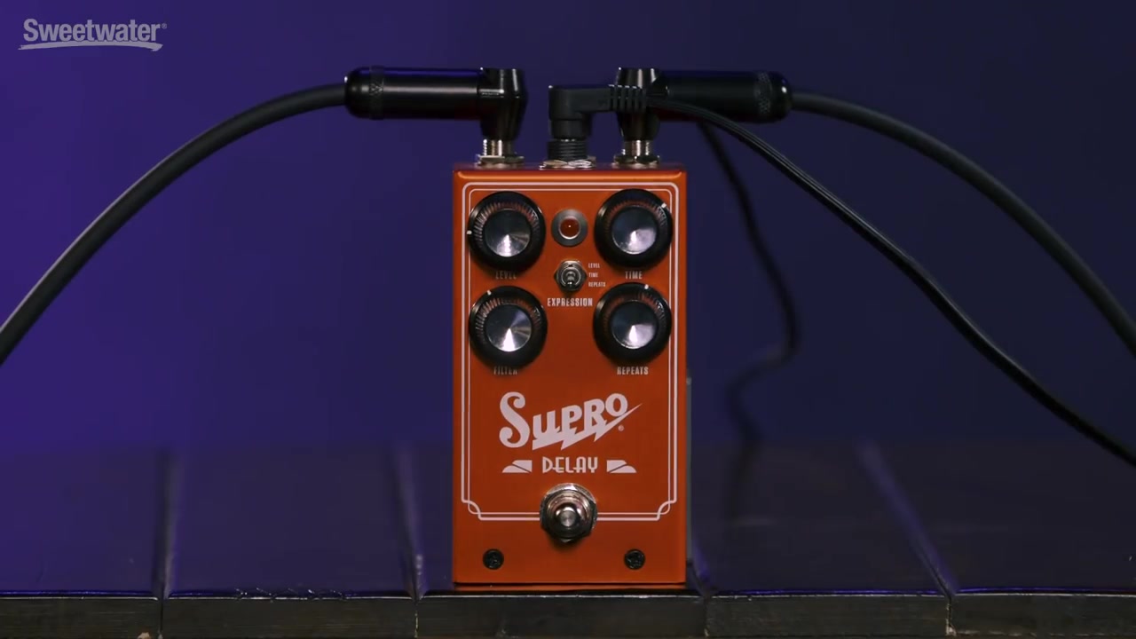 延迟单块一定要买红色的!Supro Delay Pedal 发烧模拟延迟单块效果器 ...