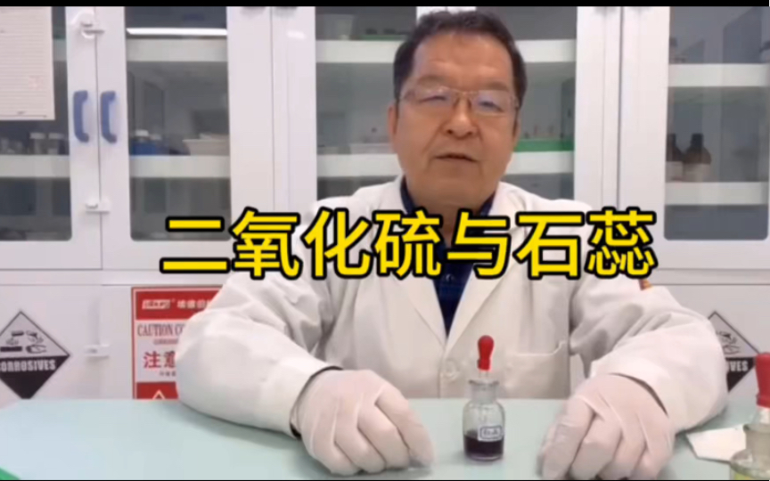 二氧化硫与石蕊溶液反应