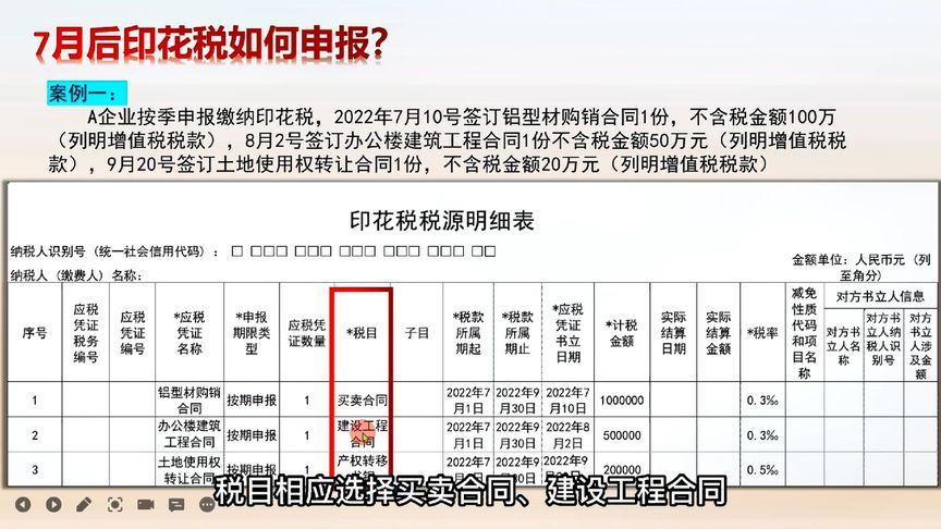 新印花税如何申报?三个典型案例详细说明,最后一个最经典