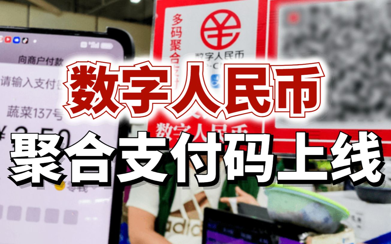 数字人民币聚合支付码上线!解决普及的“最后一公里”问题 ?