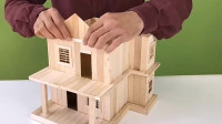 手工达人带你学习二层房屋模型的制作方法!