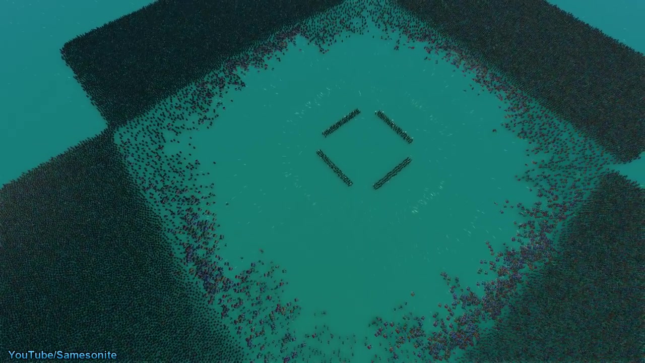 【战斗模拟器】300美国大兵VS60000罗马士兵