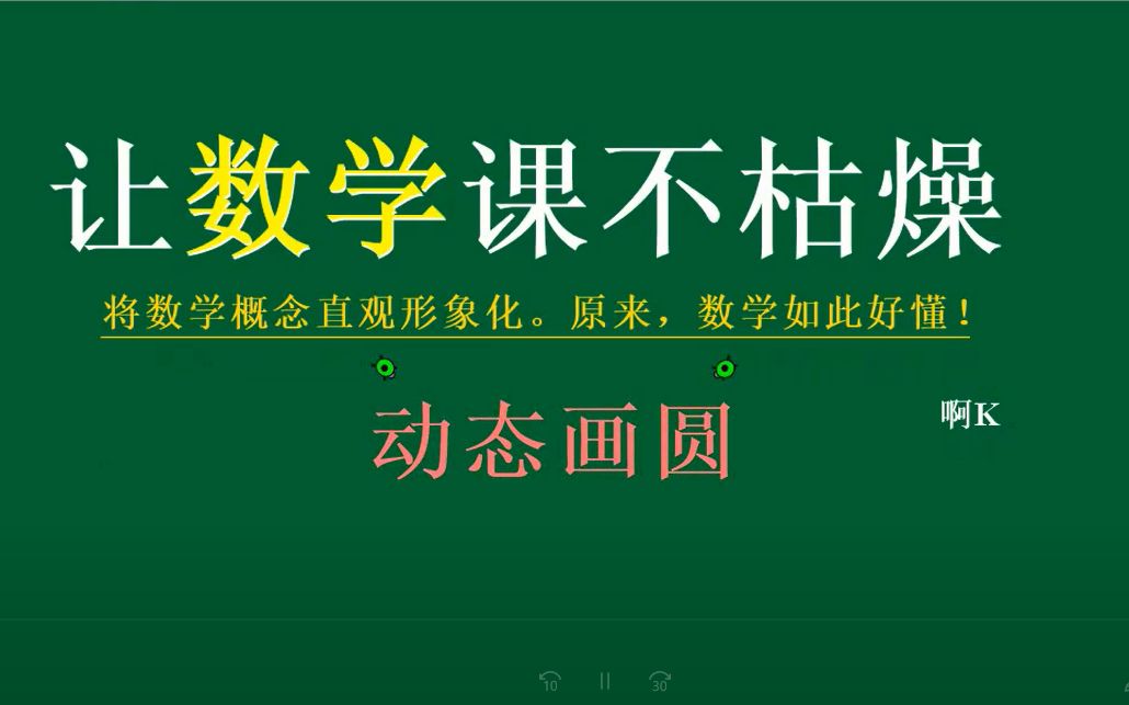 GeoGebra让圆动起来!数学概念原来这么好懂